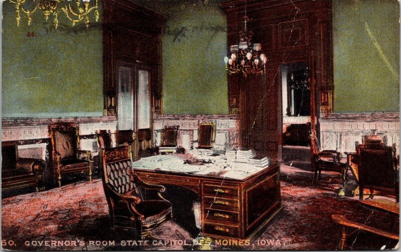 Governors Room State Capitol Building Interior Des Moines Iowa DB WOB ...