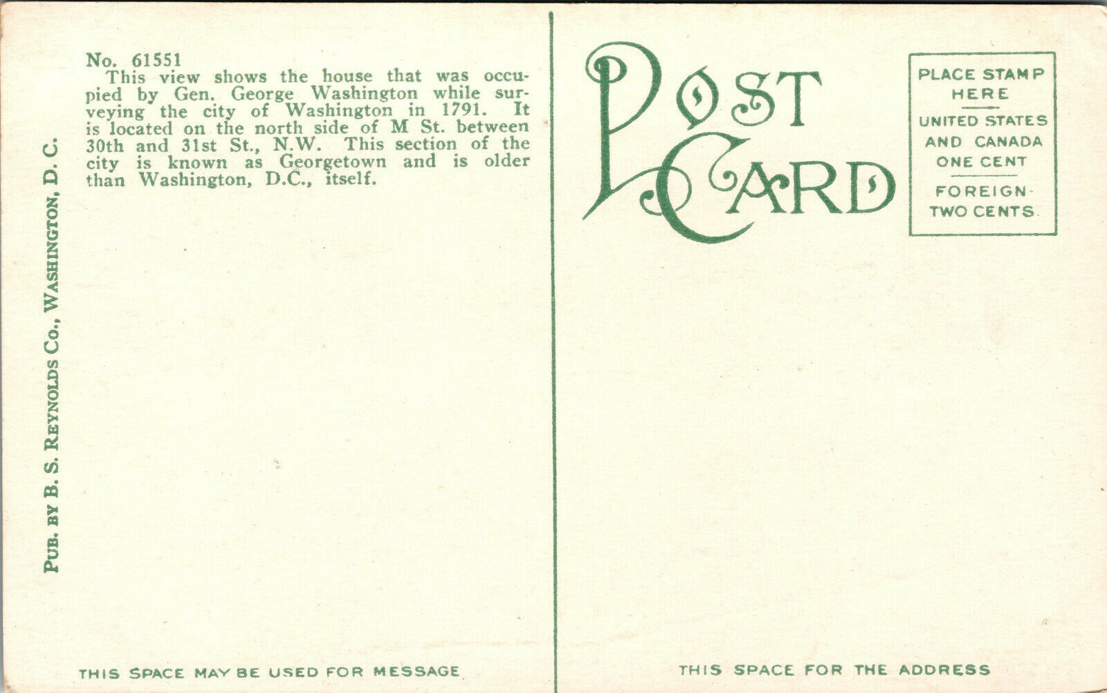 Vtg 1910s George Washington Headquarters While Surveying City DC ...