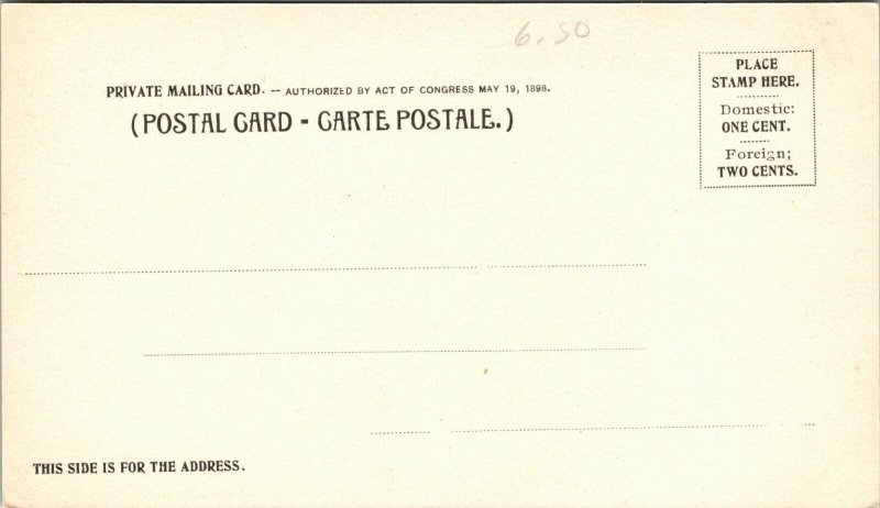 The White House Washington DC Private Mailing Card EC Kropp UNP Side ...