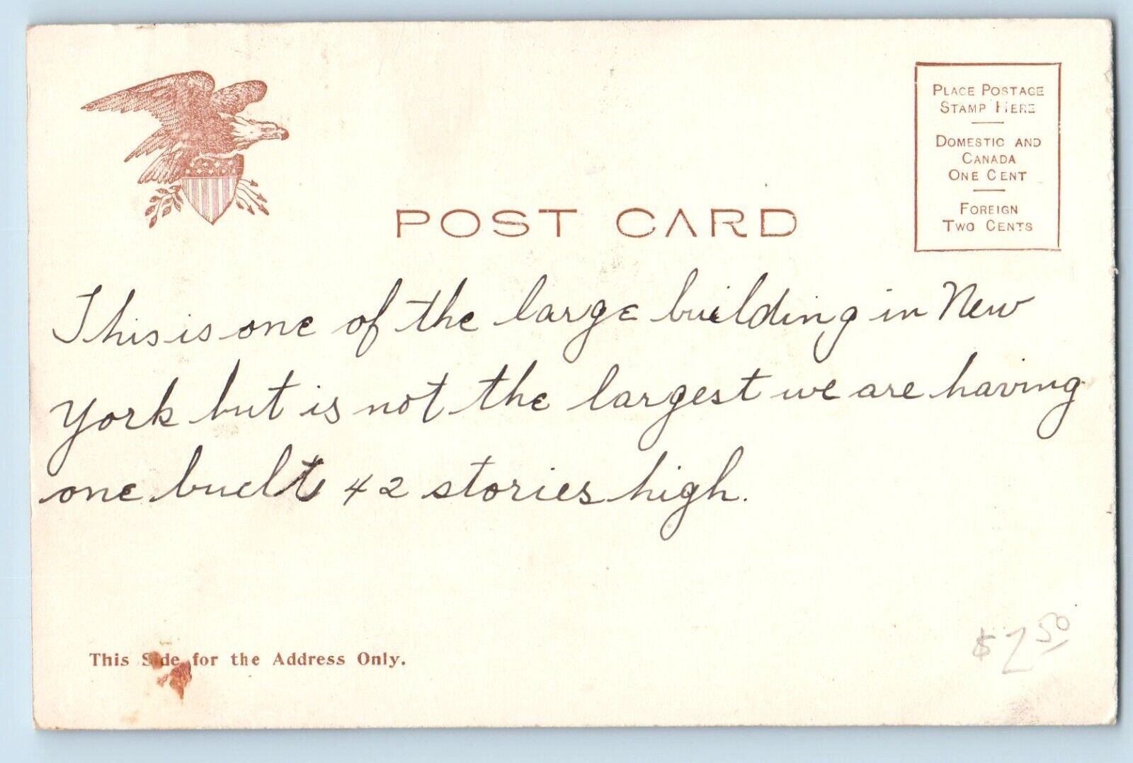 New York City NY Postcard Whitehall Building Cars Horse Carriage Street ...