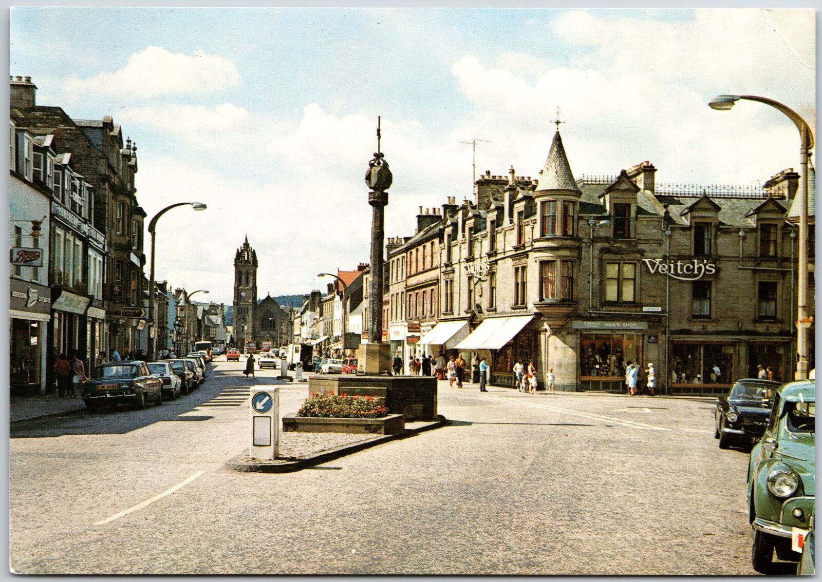 Peebles Town Centre And Mercat Cross Scotland Market Town Building ...