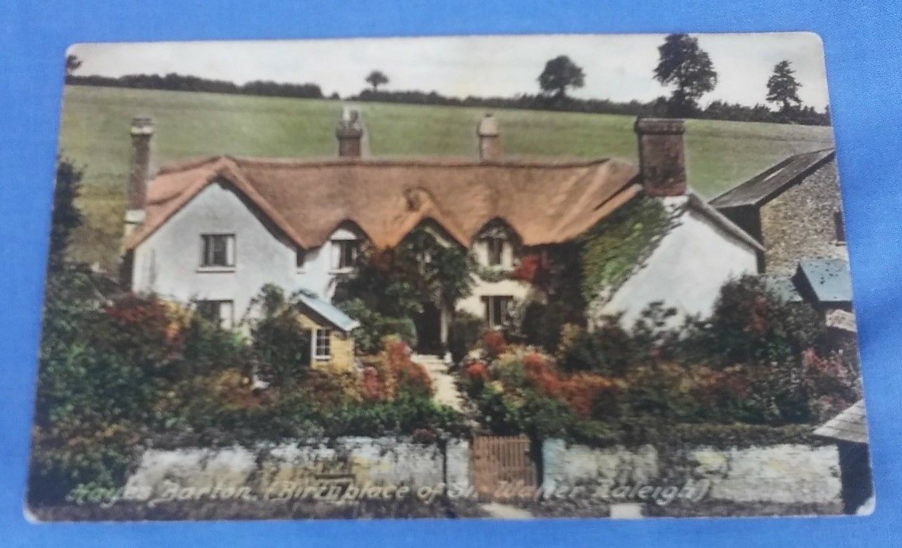Vintage Postcard Hayes Barton (Birthplace Of Sir Walter Raleigh ) Devon ...