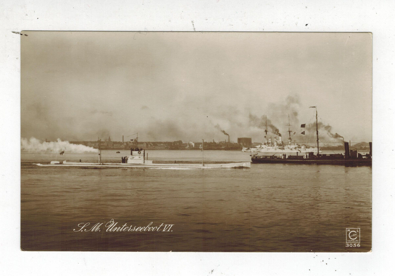 Mint Pre WW2 Germany Navy Real Picture Postcard U Boat 6 Submarine In ...