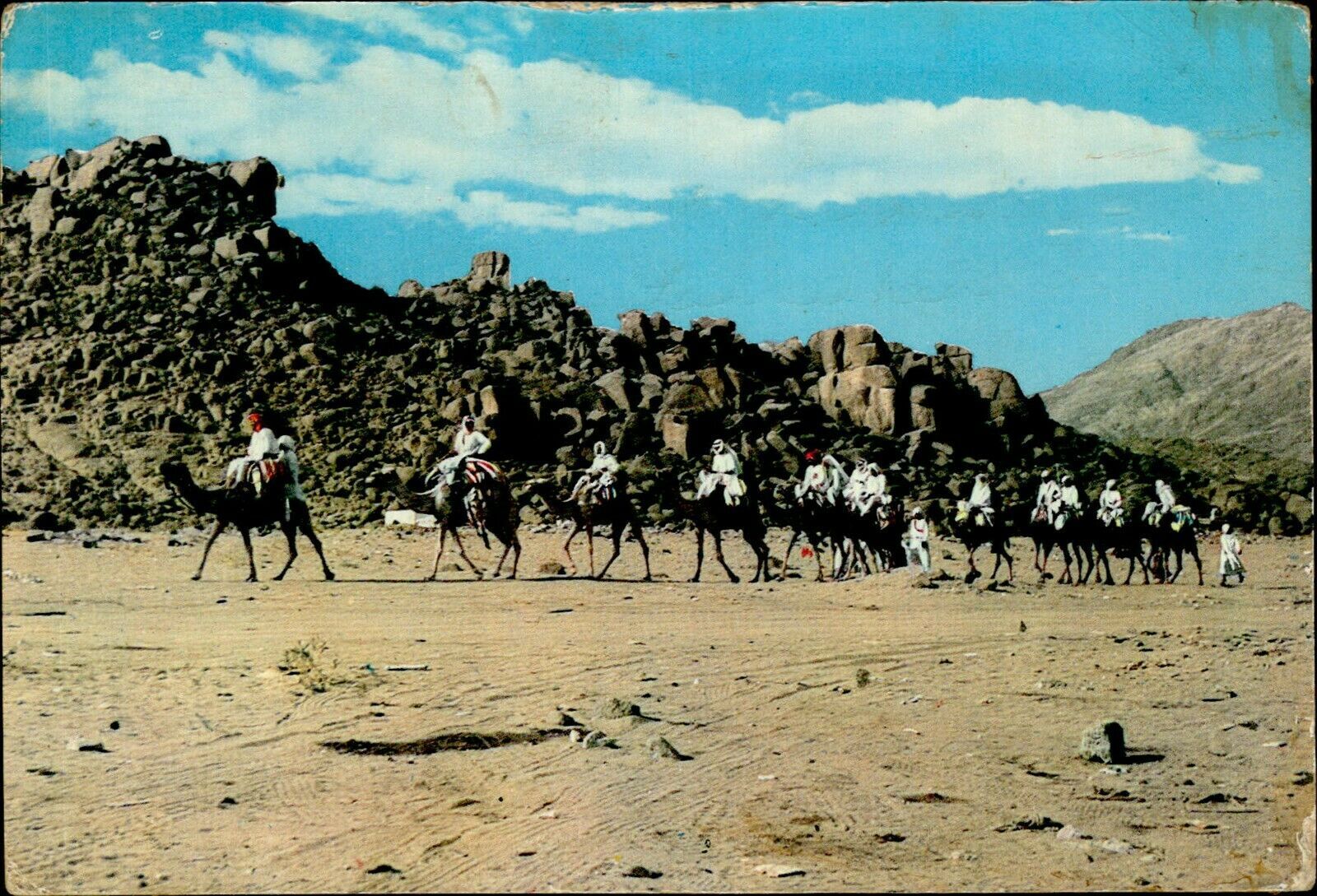 MIN0235 saudi arabia mecca mukarama caravan hajjaz camels types ethnics ...