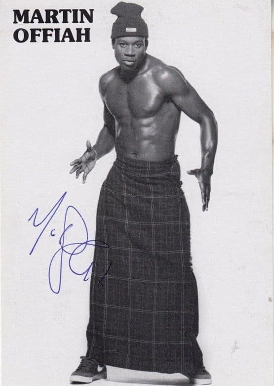 Martin Offiah Autograph Rugby League Hand Signed Publicity Card Photo ...