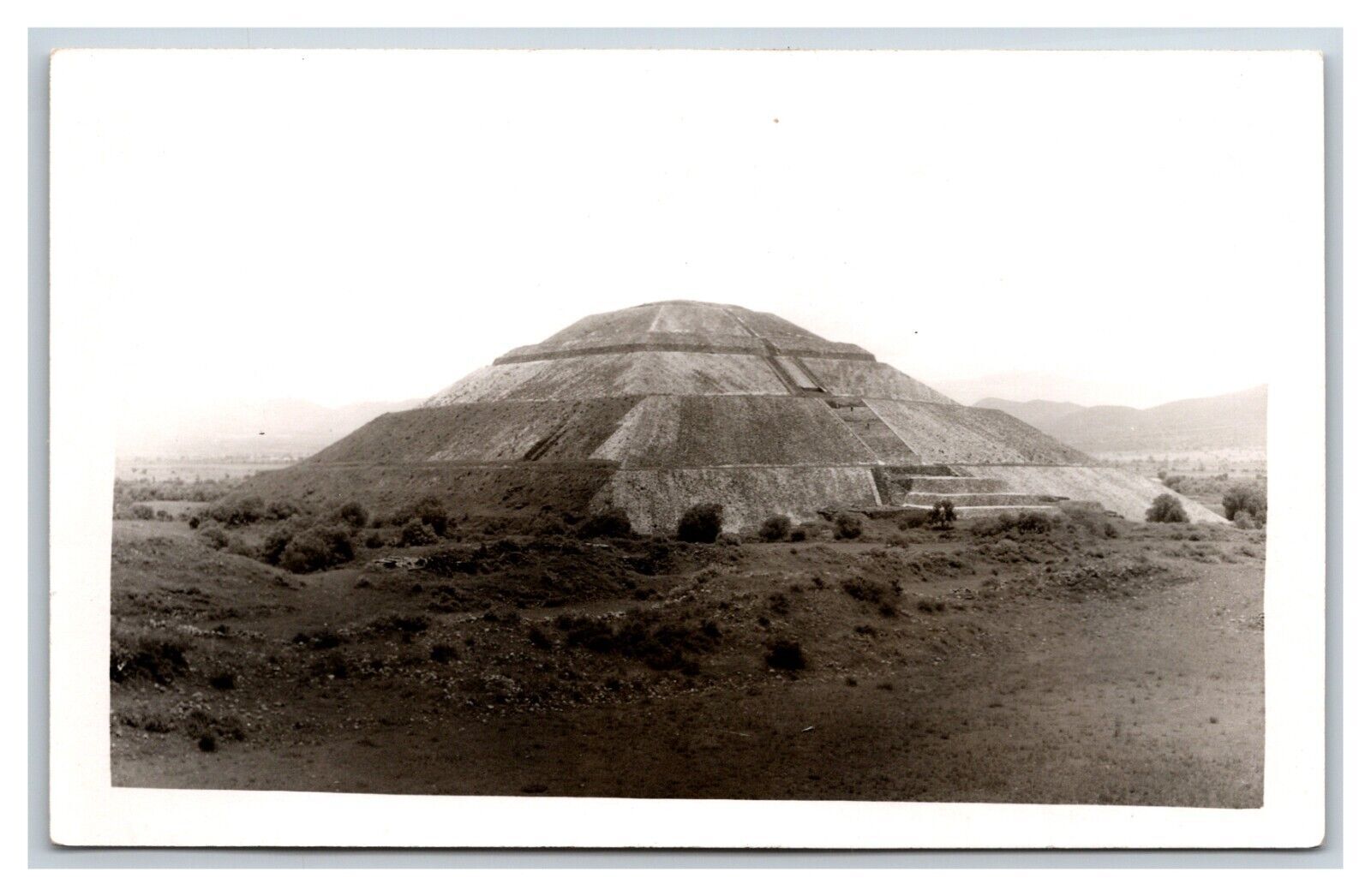 RPPC Quetzalcoatl Pyramid Ruins San Juan Teotihuacan Mexico UNP ...