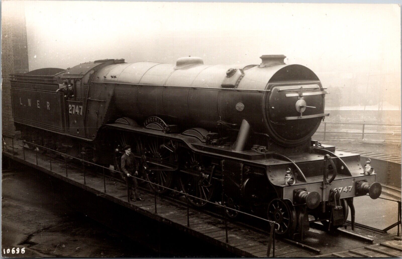 Real Photo Postcard L.N.E.R. Railroad Train Engine 2747 | Other ...