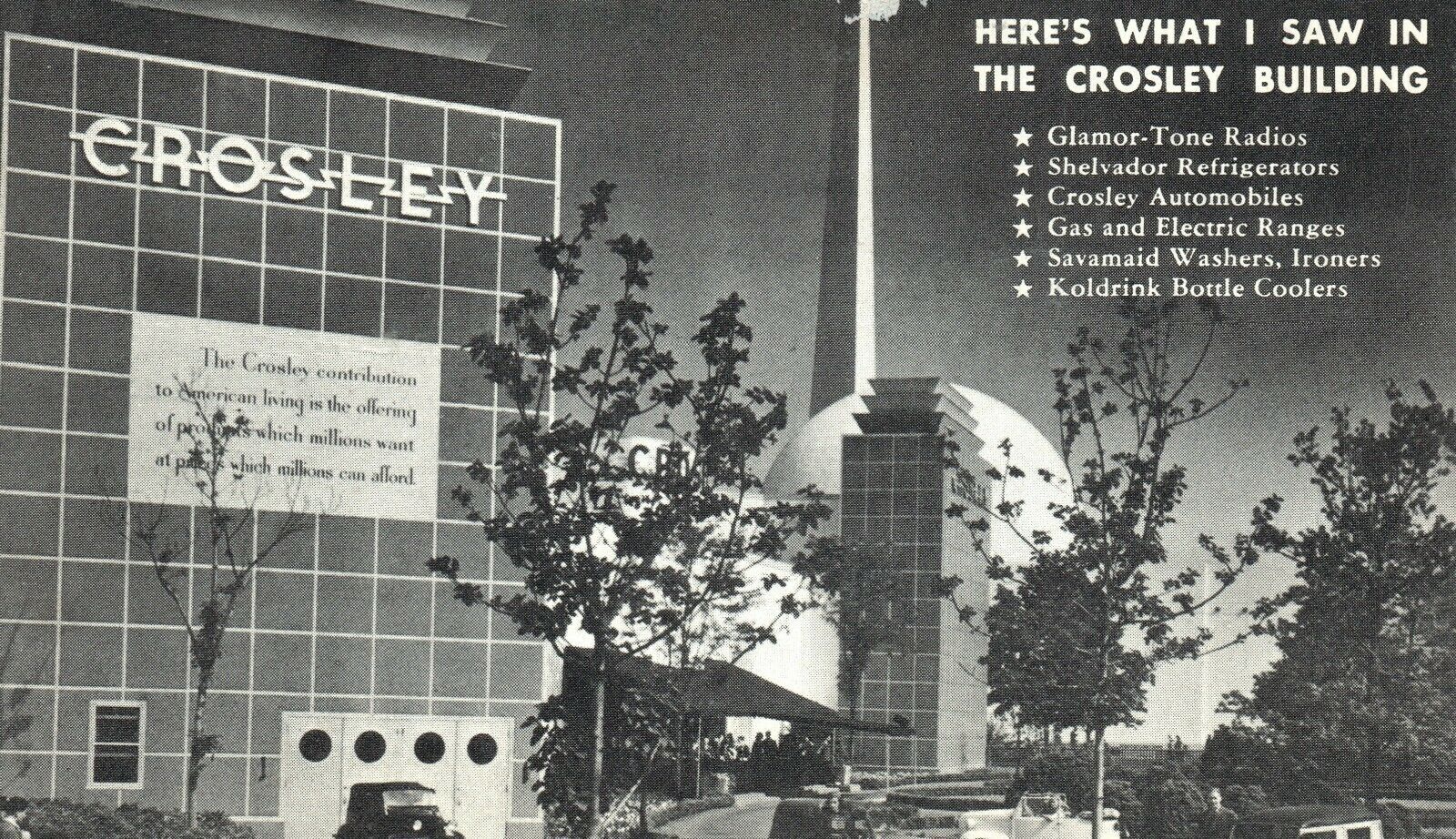 Vintage Postcard 1930's What I Saw In Crosley Building Glamour Girls ...