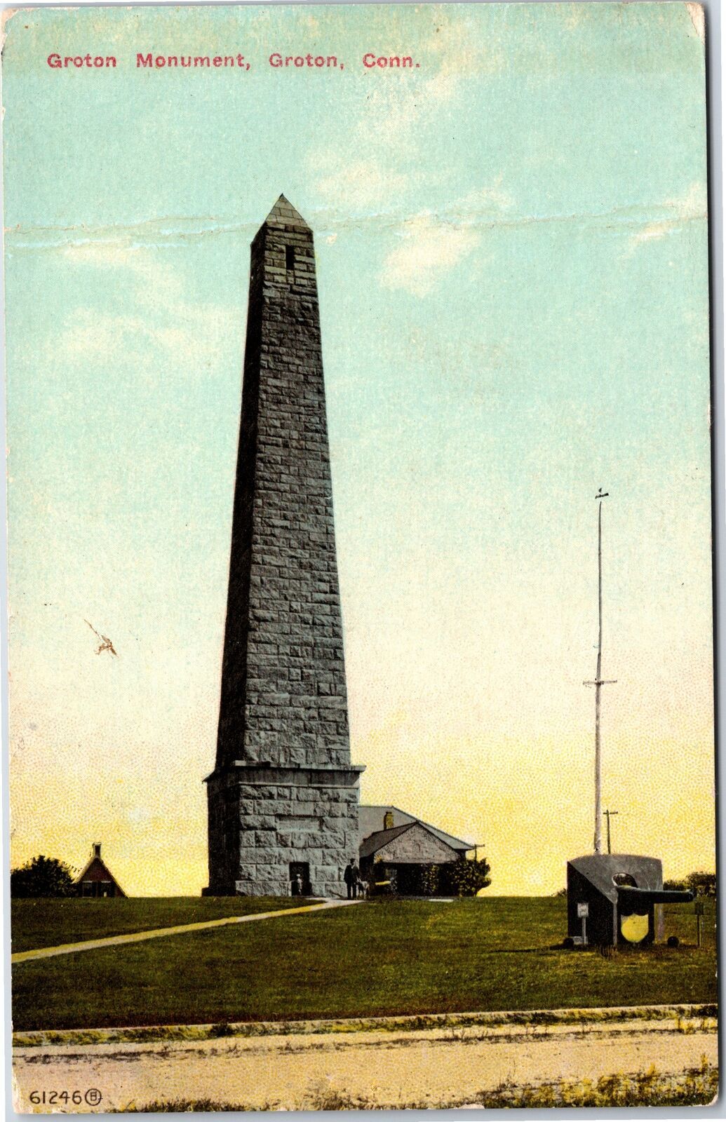 Vintage Postcard the Groton Monument at Groton Connecticut Posted 1910 ...
