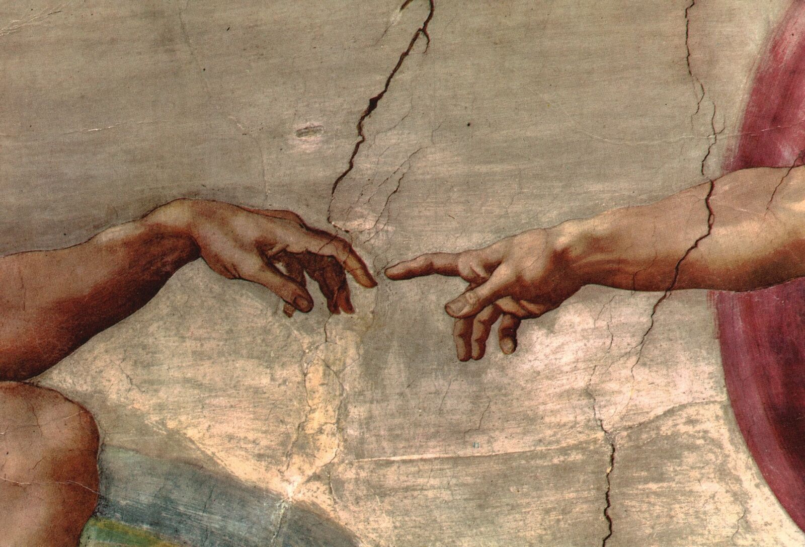 Postcard Citta Del Vaticano Capella Sistina Michelangelo Creation Of ...