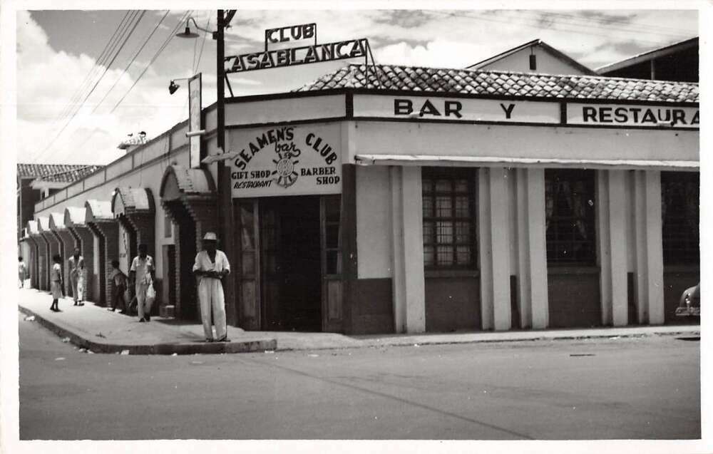 Pto La Cruz Venezuela Club Casablanca Seamen Barber Shop Real Photo PC ...