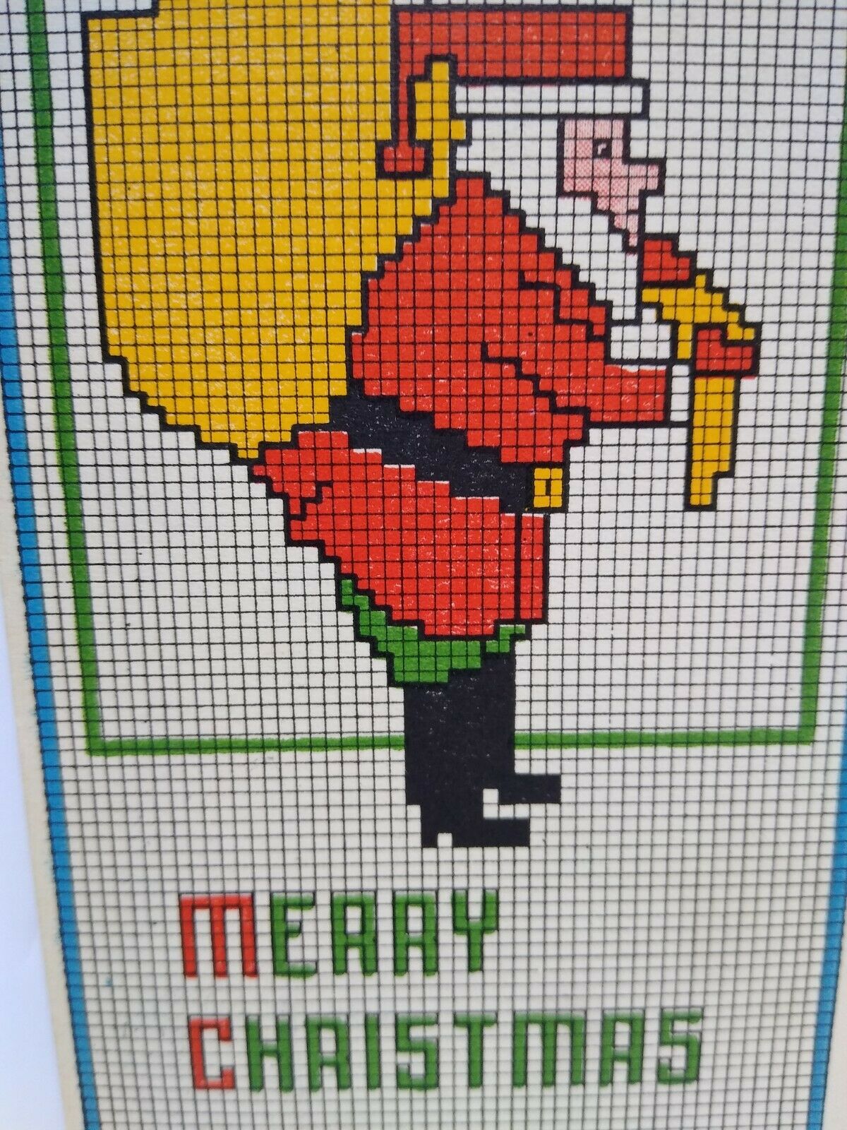 Vintage Christmas Postcard Santa Grid Design Original Gibson Series ...