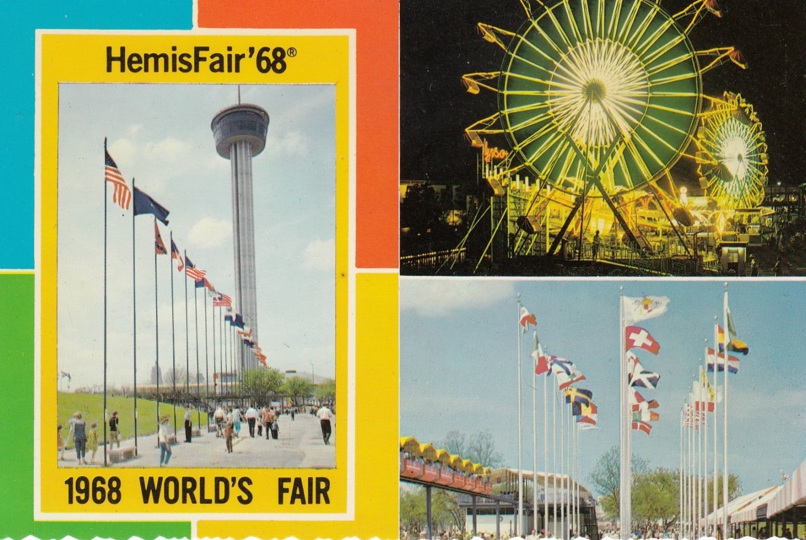 HEMISFAIR'68 World's Fair , San Antonio , Texas , 1968 / HipPostcard