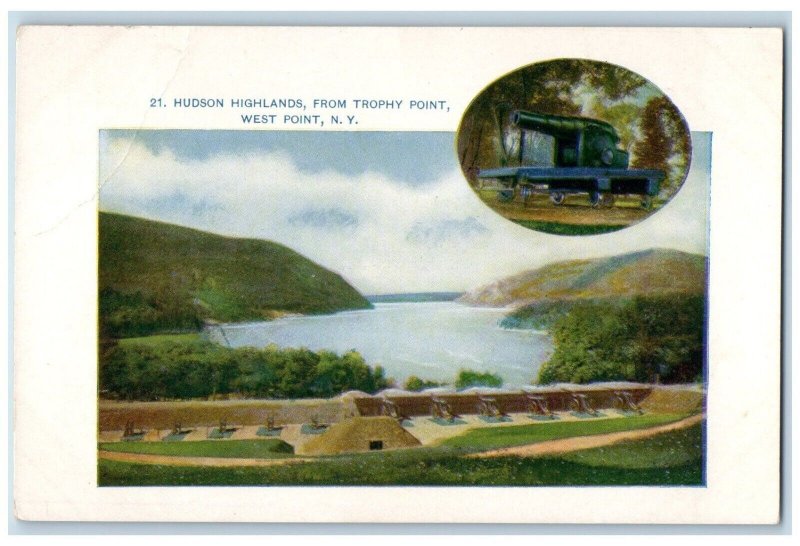 1905 Hudson Highlands Trophy Point Cannon World War West Point New York ...