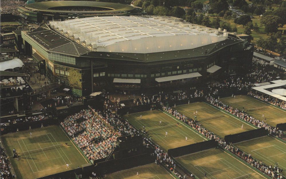 Wimbledon Tennis Centre Court Roof Air Conditioning Postcard | Topics ...