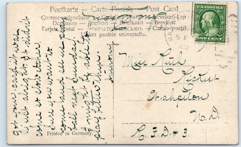 c1910s Germany Handsome Little Boy Reading & Smoking Cigar RPPC Real ...