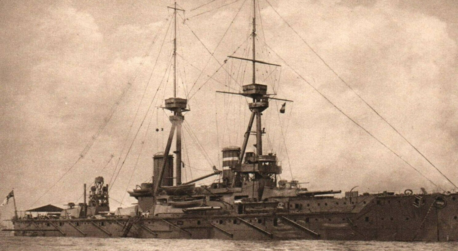 Raphael Tuck British Navy HMS Superb Battleship Photogravure c.1910s ...