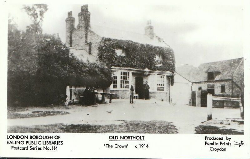 London Postcard - Old Northolt - 'The Crown' Public House c1914 - BT623 ...