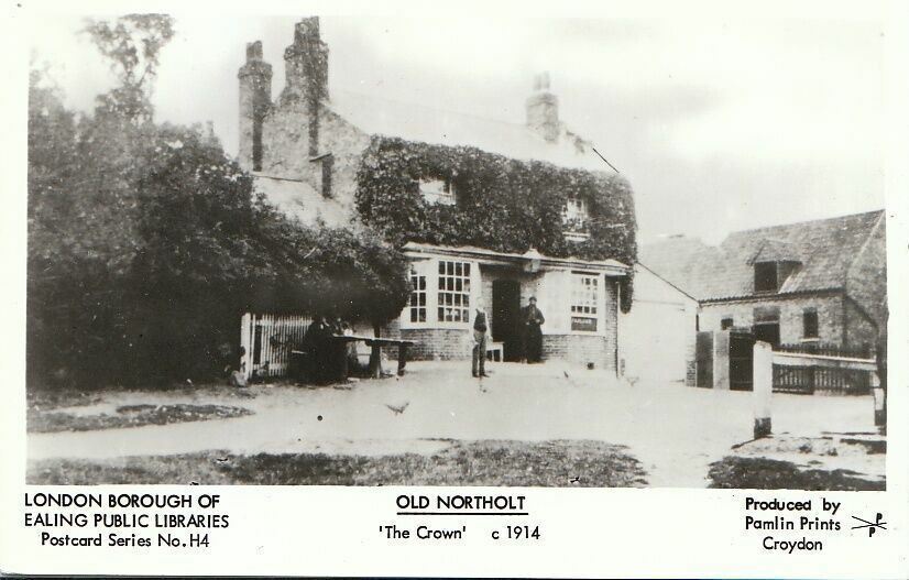 London Postcard - Old Northolt - 'The Crown' Public House c1914 - BT623 ...