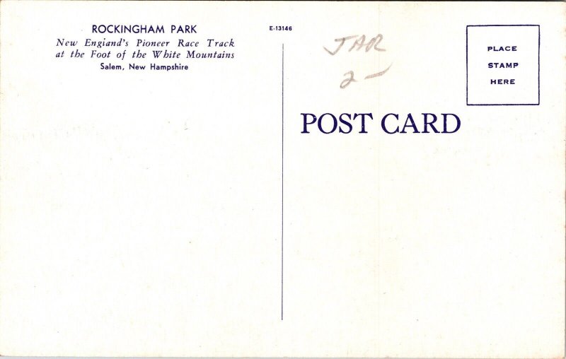 Rockingham Park Pioneer Horse Racing Track Salem New Hampshire DB ...