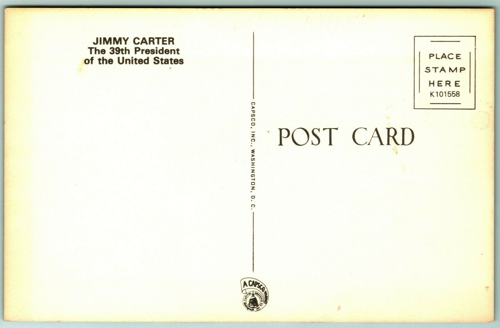 President Jimmy Carter 39th President UNP Chrome Postcard I4 | Other ...