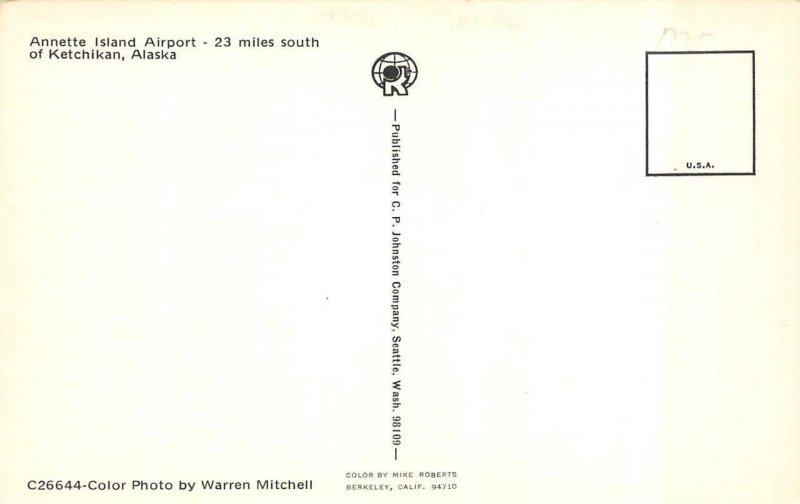 Ketchikan, AK Alaska ANNETTE ISLAND AIRPORT Hangar~Helicopter~Tower ...