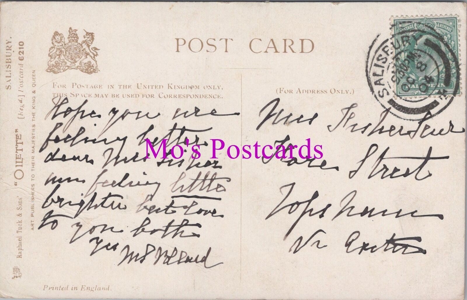 Genealogy,House History Postcard, Fore Street, Topsham, Nr Exeter ...