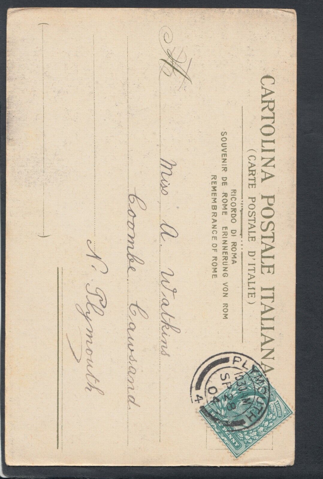 Italy Postcard - Rome / Roma - Colosseo Visto Dal Palatino T9609 ...