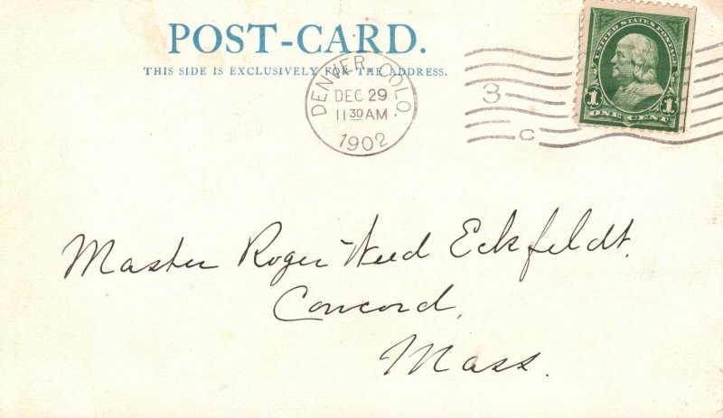 Vintage Postcard 1902 The Royal Gorge Route Heritage Railroad Canon ...