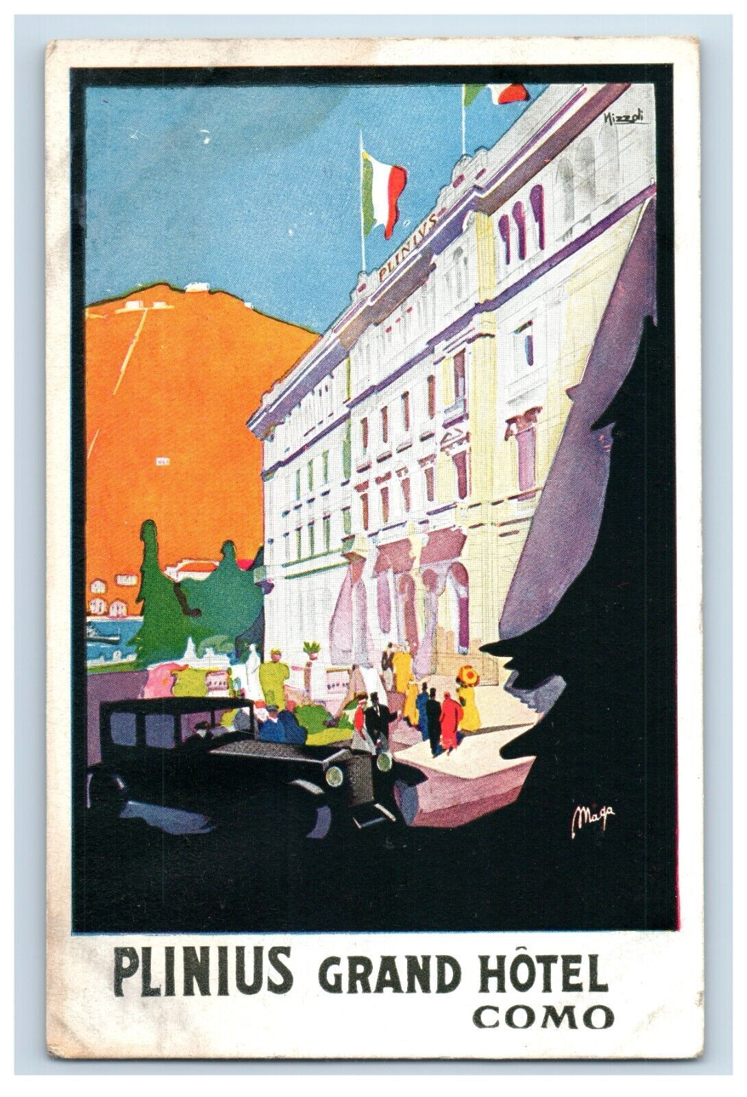 Vintage Plinus Grand Hotel Como Postcard P158E | Europe - Italy ...