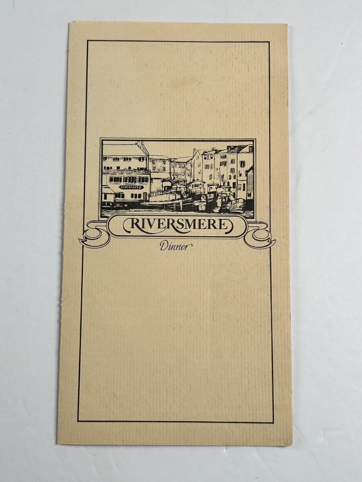 Riversmere Restaurant Menu Portsmouth NH | Ephemera - Menus, Postcard ...