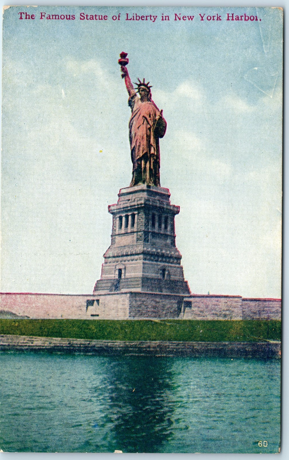 c1910s New York City, NY Statue of Liberty Harbor Postcard Harbor Star ...