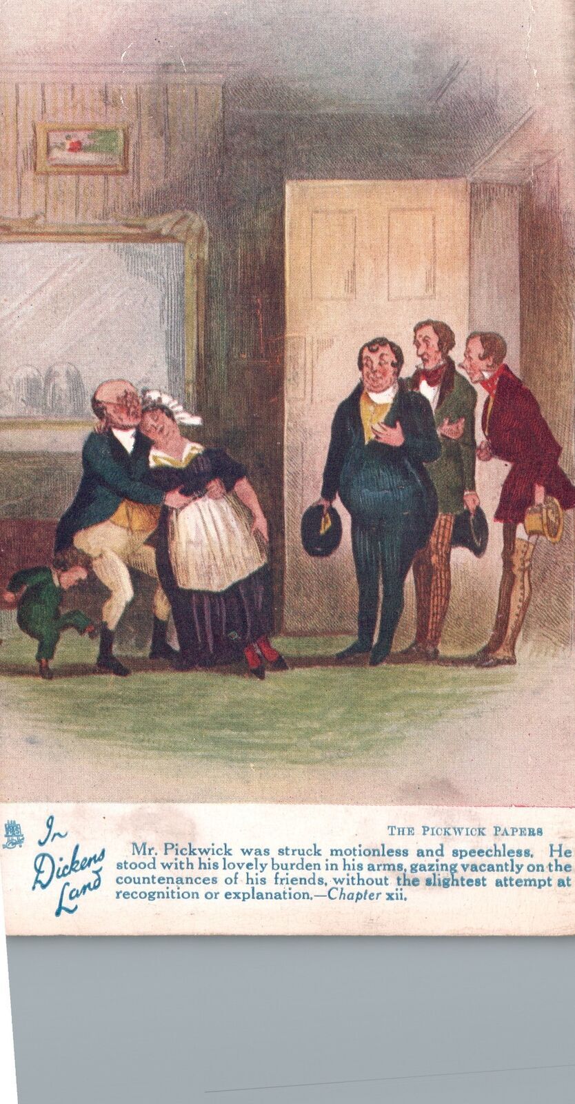 Vintage Postcard In Dickens Land The Pickwick Papers Oilette Art ...