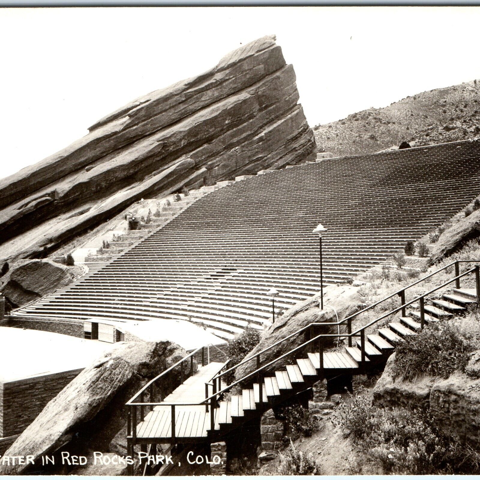 c1940s Morrison, CO RPPC Red Rocks Theater Postcard Park Amphitheater ...