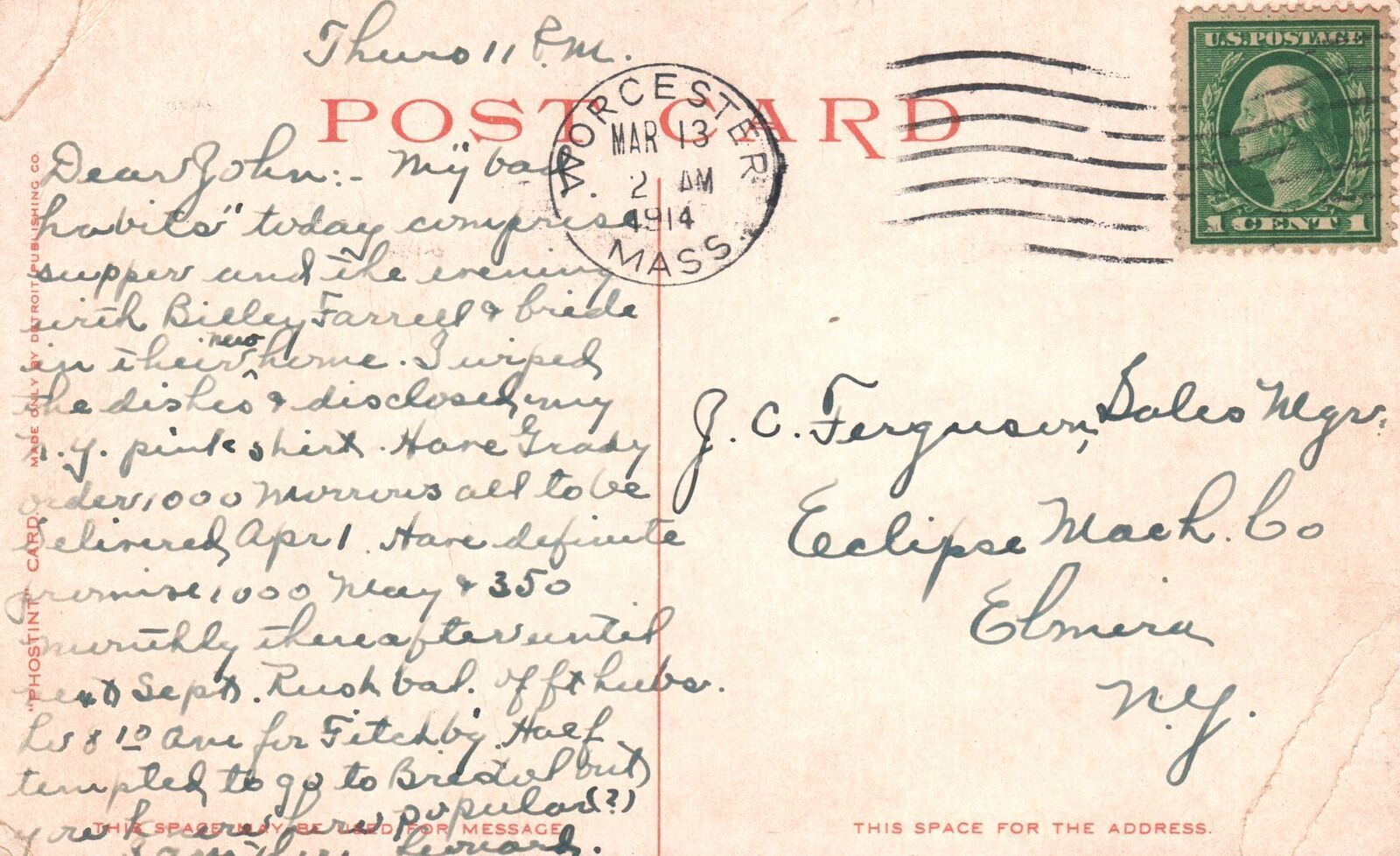 Vintage Postcard 1914 Court House Statue General Devens Worcester ...