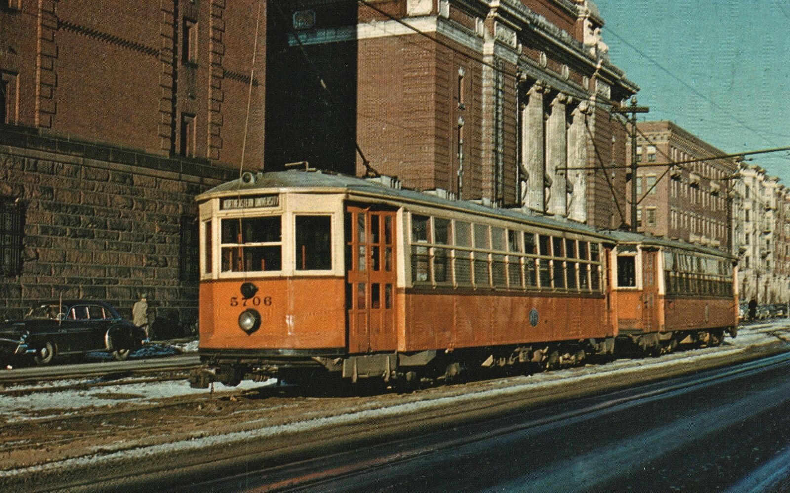 Vintage Postcard Boston 5706 & 5800 Top 5 Series Trolleys Laconia ...