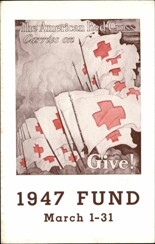 1947 AMERICAN RED CROSS Fundraising Advert Old Postcard | Topics ...