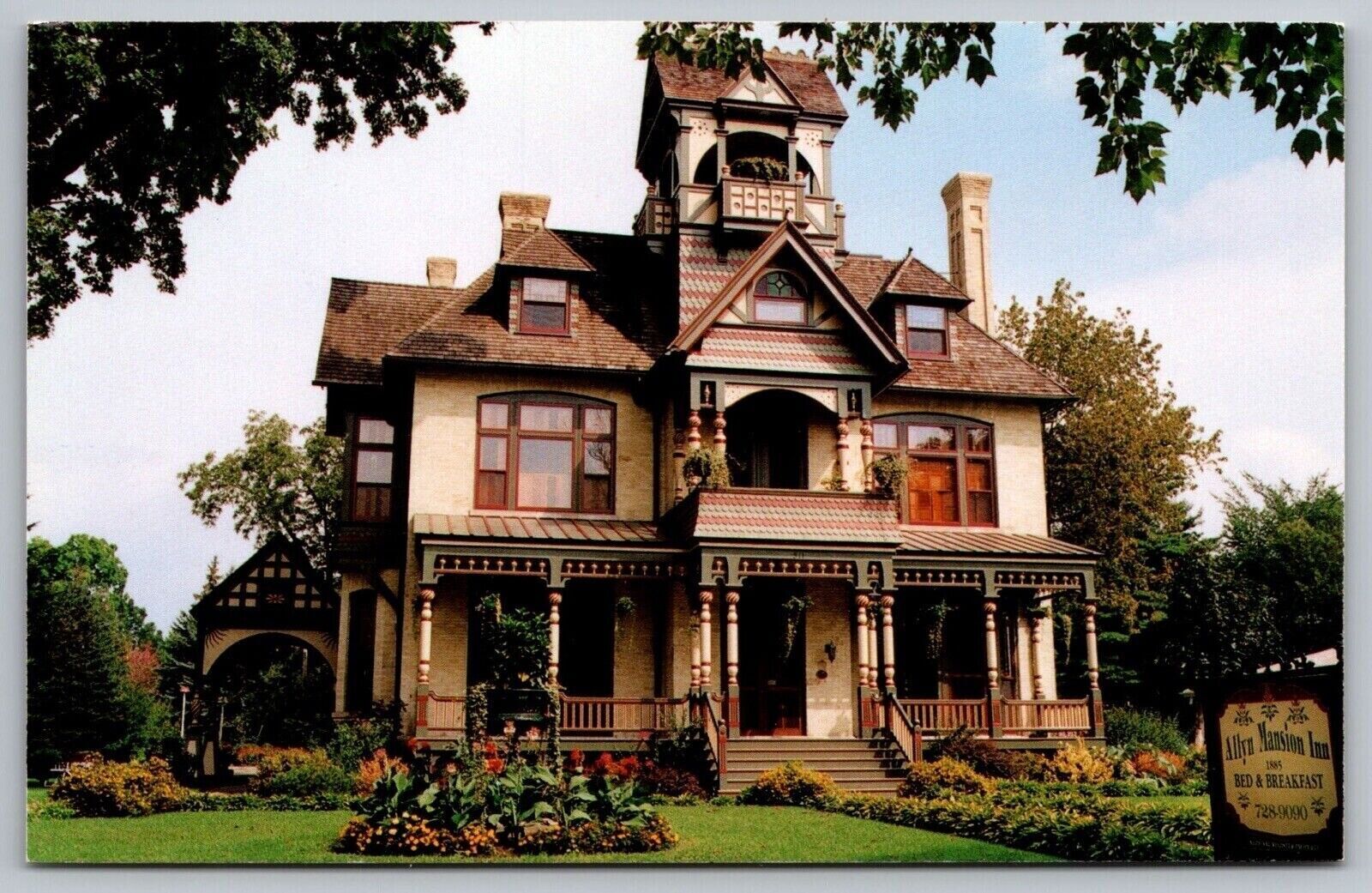 Delavan Wisconsin Allyn Mansion Inn Historic Landmark Streetview Chrome ...