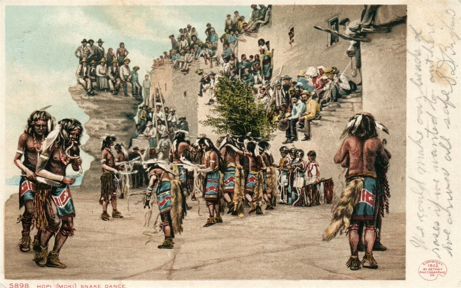 Hopi Moki American Indians Snake Dance 1906 Undivided Antique Postcard ...