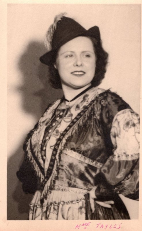 Madame Tayles Old French Actress Antique Postcard | Topics ...