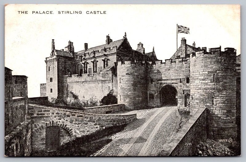 Stirling Castle England Palace Historic Landmark Entrance BW UNP ...