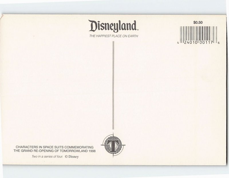 Postcard Minnie Mouse in Space Suit Tomorrowland Disneyland California ...