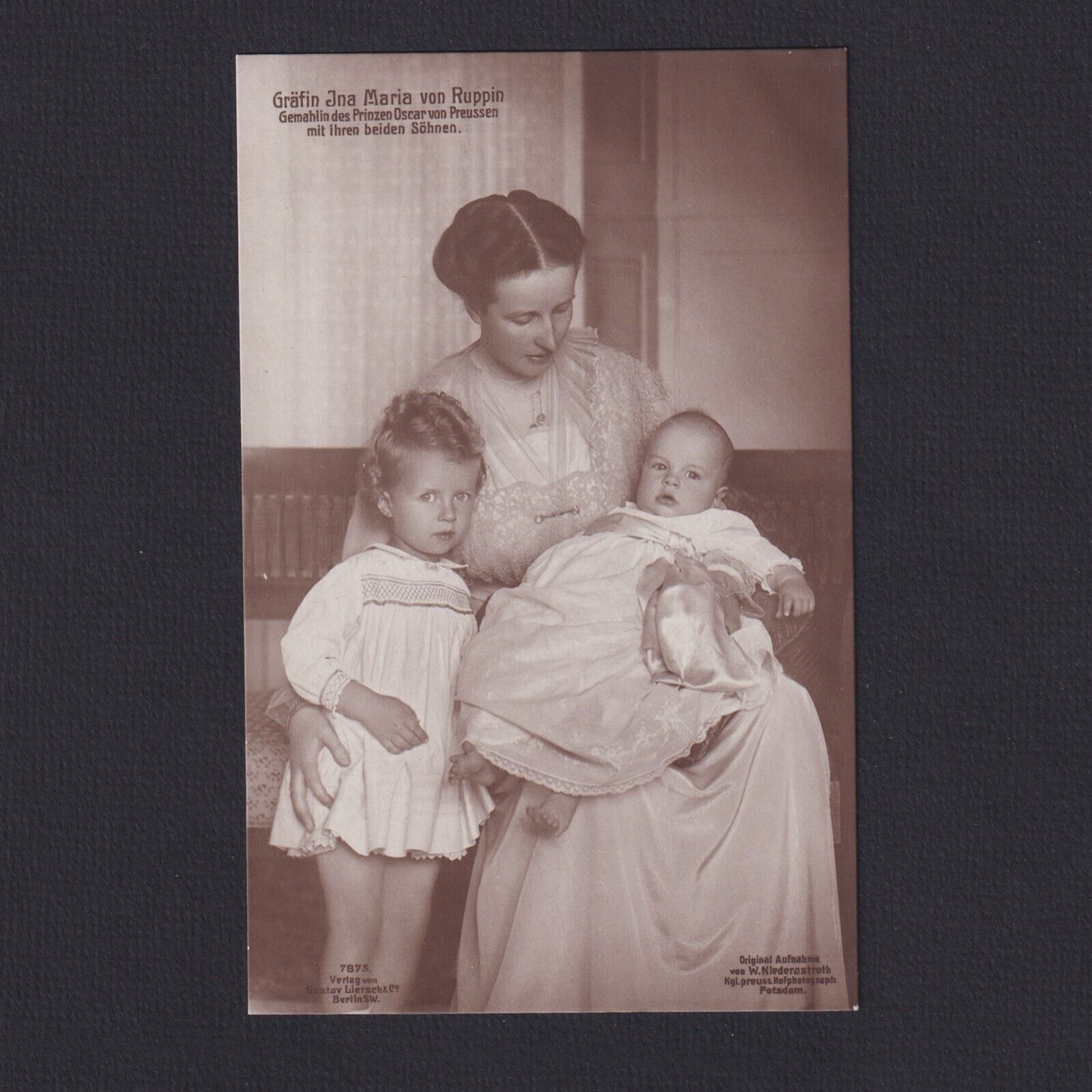 GERMANY, Postcard, Countess Ina Marie von Ruppin with Sons, Unused ...