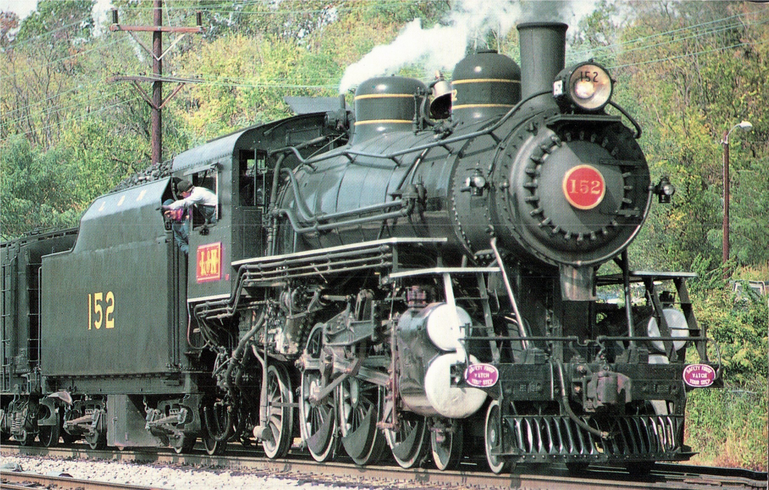 Louisville & Nashville #152 Pacific Class 4-6-2, New Haven, KY Postcard ...