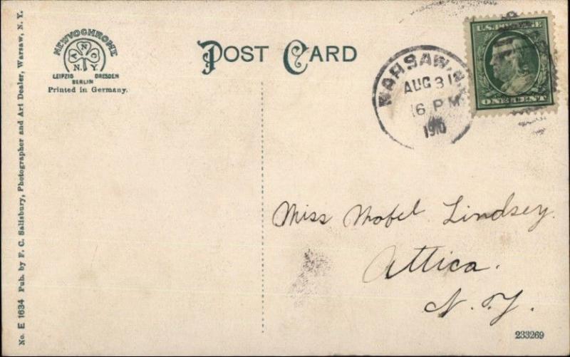 Warsaw NY East Side Main St. c1910 Postcard | United States - New York ... Warsaw NY East Side Main St. c1910 Postcard | United States - New York ...