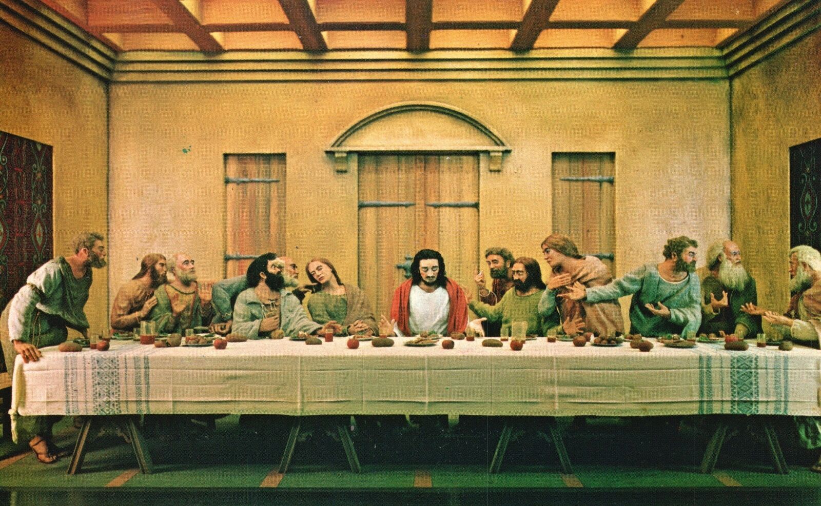 Last Supper Authentic Reproduction Leonardos Painting Religious Vintage ...