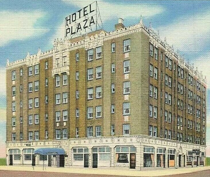 Plaza Hotel Advertising 5th Cooper Streets Camden NJ Linen Vintage P9 ...