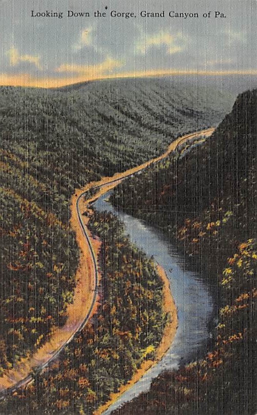Down the Gorge, Grand Canyon of PA Pine Creek Gorge, Pennsylvania PA ...