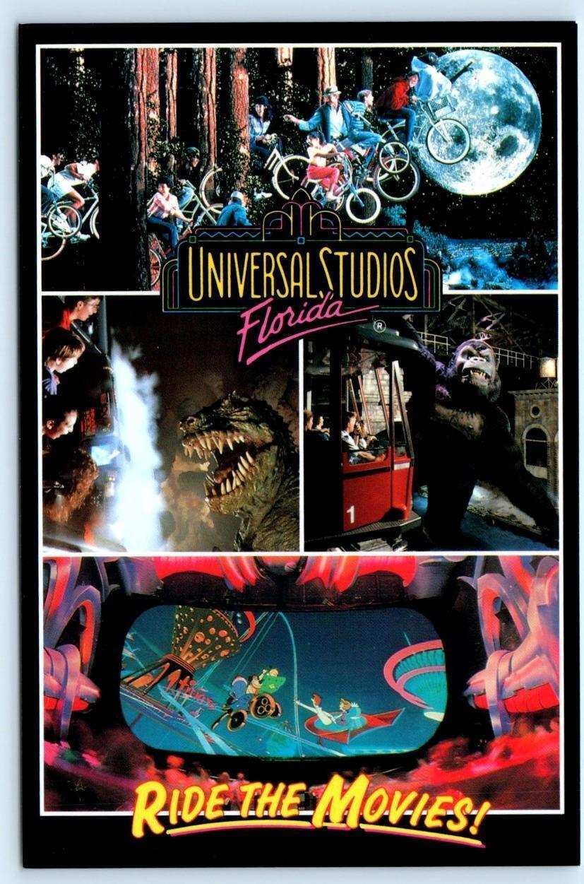 2 Postcards UNIVERSAL STUDIOS, Orlando FL ~ Amusement Park GLOBE 1994 ...
