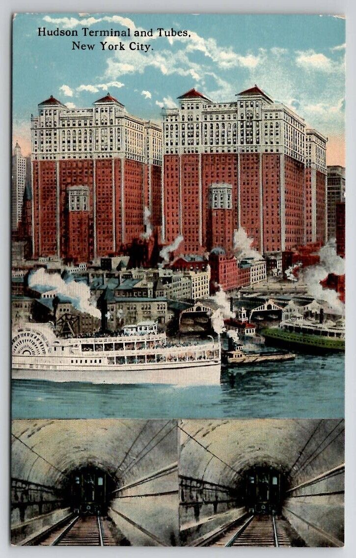 New York City Hudson Terminal And Tubes NYC Postcard W28 | United ...
